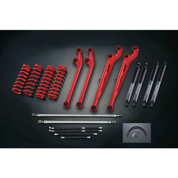 セット内容FARM コイルスプリング 2インチEXTREMER GRAY MOTION ロングショックアブソーバーSET 2インチFARM ステンレスラテラルロッド F+RFARM 50mmロングブレーキSETFARM フロントリーディング...