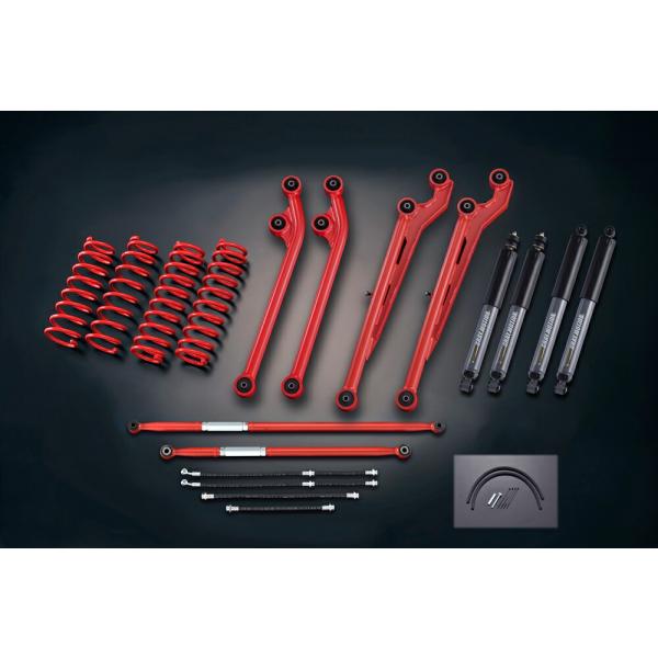 セット内容FARM コイルスプリング 2インチEXTREMER GRAY MOTION ロングショックアブソーバーSET 2インチFARM スチールラテラルロッド F+RFARM 50mmロングブレーキSETFARM フロントリーディングア...