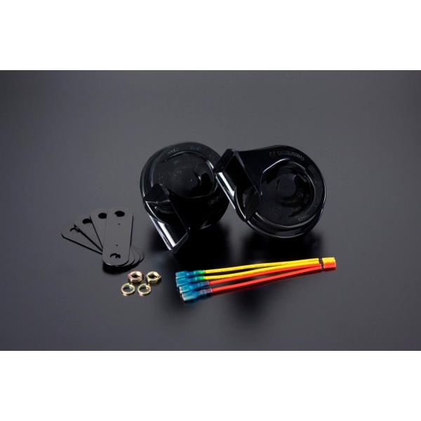 商品詳細■DC12V専用です。■定格電流:10A以下■周波数：高音：500Hz低音：400Hz■音圧：左右105db■左右セット動画にてホーン音を紹介しています！