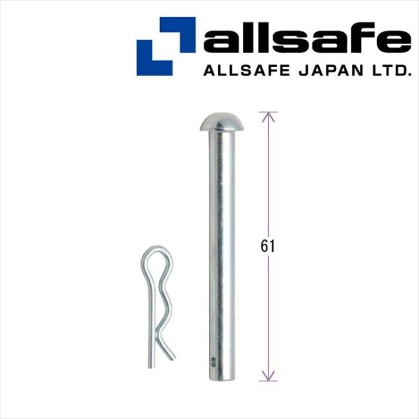 品名：TR-BSP オールセーフ ビームソケット用ピン[特長]●高さ(mm)：61[材質／仕上]●本体：スチール※ダブルビームソケットでは使用できません。[注意]●乱暴に扱わないでください。●定期的に注油をしてください。●点検してください。...