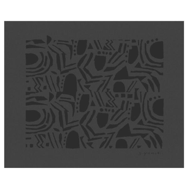 柚木沙弥郎とSIWAのコラボレーションアイテムのために描いていただいた作品を、そのままシルクスクリーン印刷で、和紙ナオロンの全判に収めました。サイズは縦98センチ、横120センチの大型。まるでポスターを貼るように、柚木作品をリビングや書斎に...