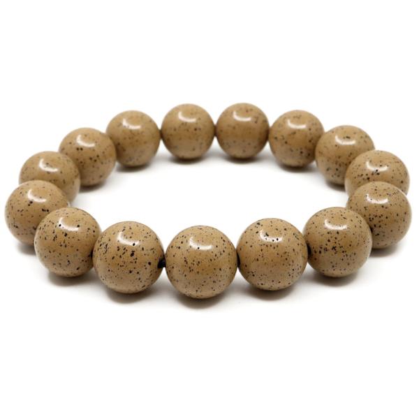 橙色の北投石は通常の北投石より、放射線量（α線）、マイナスイオン値が高い数値を示す高性能な北投石です。北投石をお出かけの際、肌身離さず、さりげなく身につけられるのでおすすめです。◆サイズビーズの直径 約14mm（±0.5mm）◆天然の自然放...