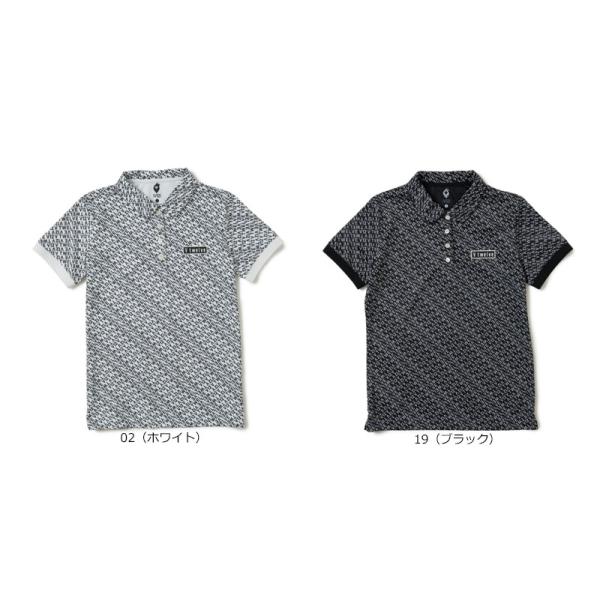 ■素材ポリエステルスムース 本体：ポリエステル100％■特長ブランドロゴの総柄が大胆な、モノトーンカラーのポロシャツ。くどくなりすぎないように胸にはシリコンタグを装飾。衿は身頃と同生地を使用、統一感を与えます。伸縮性と吸水速乾性を備えた素材...