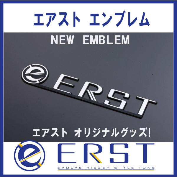 ERST オリジナルグッズ NEW EMBLEM!素材:特殊クローム調樹脂取付は裏面にセット済みの両面テープで固定W182mm×H32mm 厚さ2mm