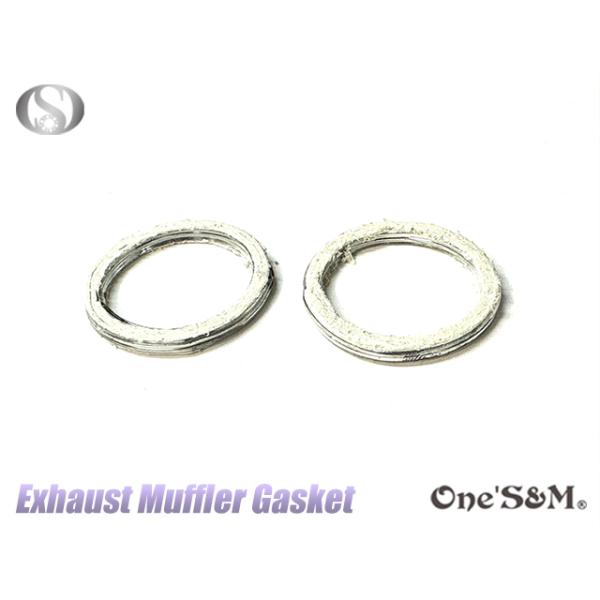 スズキ 2輪車用 マフラーガスケット 2個1セット GSX400E GSX400L GS400 GS425【商品詳細】・2個1セット≪商品サイズ≫・内径・・・約37ｍｍ・外径・・・約45ｍｍ・厚み・・・約5ｍｍ【取り付け可能車種】---SU...