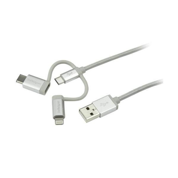 ■Apple/USB Type-C/Micro-USBモバイル端末をどこでも充電できるスリーインワンタイプの充電ケーブル■マイカーやデスクに常備しておくと便利なマルチチャージャー■StarTech.comによる2年間保証に裏打ちされた確かな信頼性