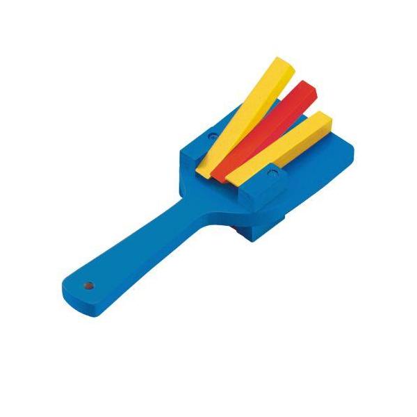 ■組立済のなるこです。表裏に3連のバチが付き、とてもよくなります。 ネジ止め加工で頑丈！バチがはずれないようネジを貫通させて補強！各色裏表3連バチ付両面タイプ　着色済※商品は1個入りです。