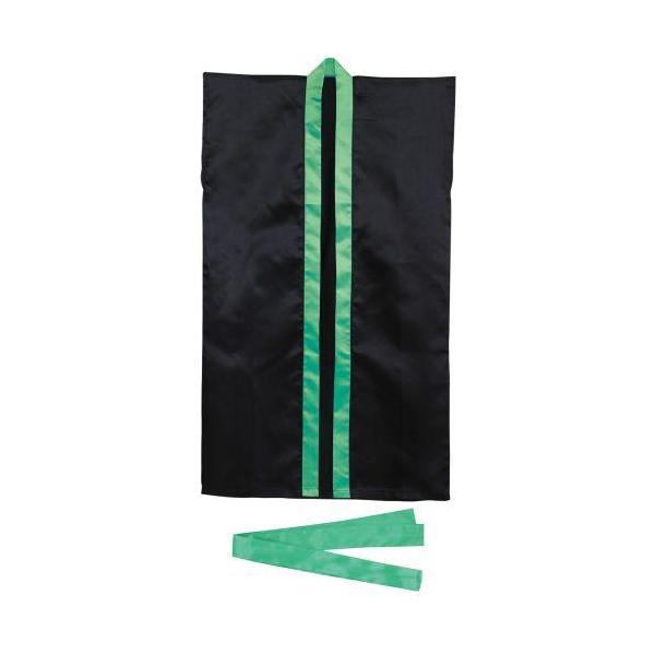 ■光沢のあるサテンを使ったロングハッピです。応援や演舞などに最適です。