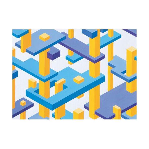 ■等角投影法で図形を描く時に使用すると便利です。■薄ブルー印刷 ケント紙（200k）