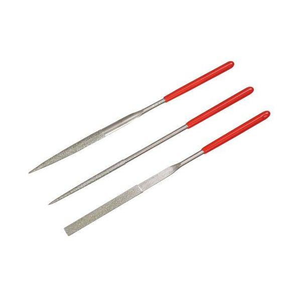 ■よく使う３種類の形状の精密やすりセット　細かい部分のやすり掛けに