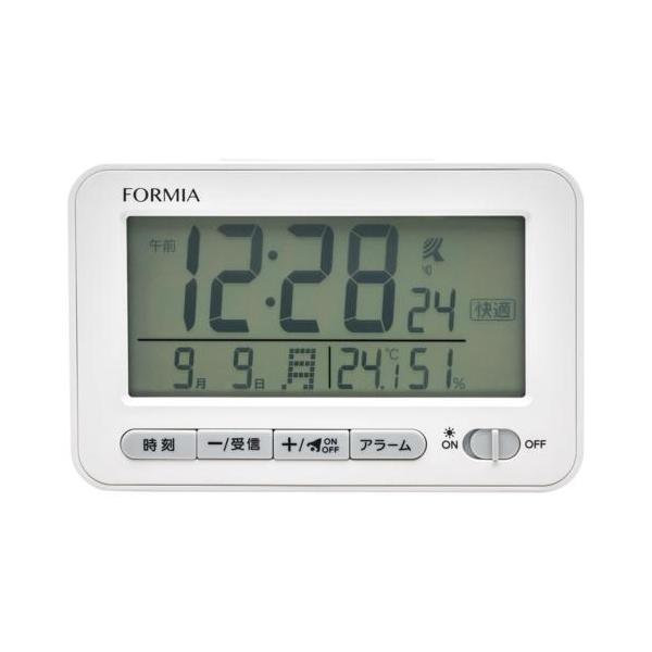 【発売日：2024年10月01日】■常に正確さと安心感をお届け。手間いらず、毎日の頼もしい味方■時刻の修正が不要の電波時計。前面にボタンがあり操作しやすいです■液晶画面に時刻を大きく、そしてカレンダーや温度・湿度など便利な情報も見やすく表示します