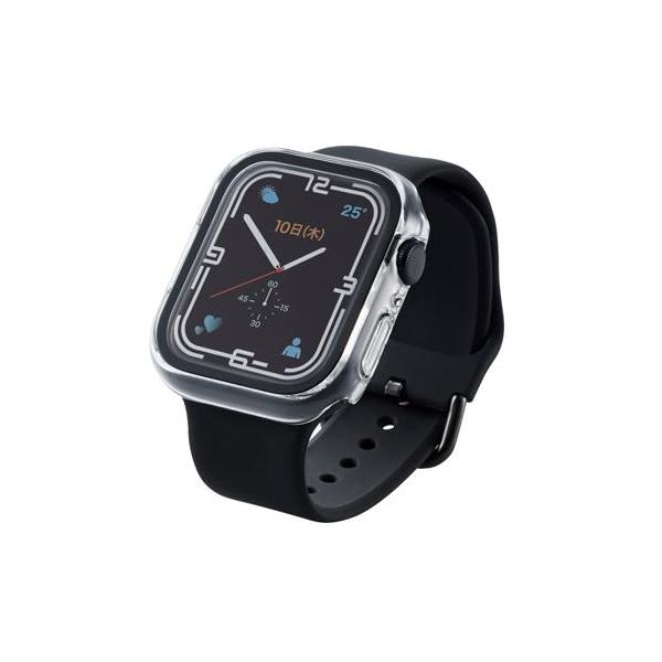 【発売日：2022年01月09日】■セラミックコートガラスとポリカーボネート樹脂で、Apple Watch本体を傷や汚れから守るApple Watch Series 7[45mm]用フルカバーケースです。 ■ポリカーボネート素材とガラスの2...