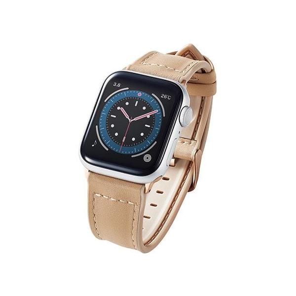 【発売日：2022年10月28日】■コーディネートしやすいヴィーガンレザーと、耐久性の高いTPU素材を組み合わせたApple Watch用ハイブリッドレザーバンドです■バンド裏側は肌への接触部分を最小限に抑える形状にすることで、装着感の高さ...