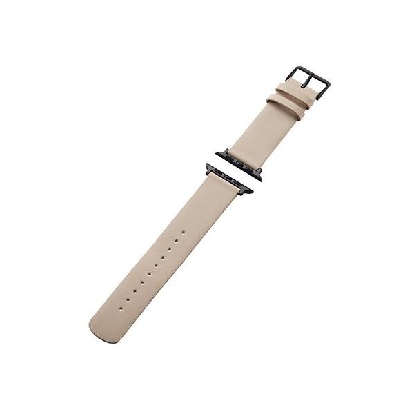 【発売日：2024年08月10日】■なめらかで肌なじみの良い上質なソフトレザーを採用したApple Watch用バンドです。■ステッチがなくシンプルなデザインです。■バンドをApple Watchに装着したままで画面の確認、本体の操作、各種...