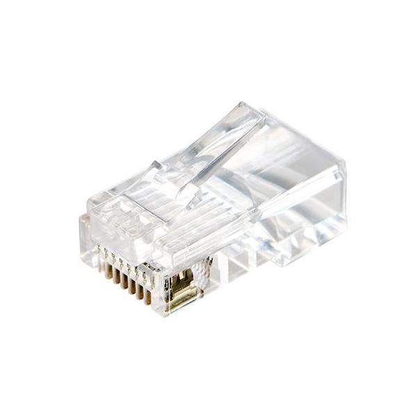 【発売日：2025年11月27日】■LANケーブルの自作に。Cat5e用のRJ45コネクター100個入りです。■Cat5eの単線ケーブルおよびヨリ線ケーブルの両方に対応しています。■サビに強く信号劣化の少ない金メッキピンを採用しています。■...
