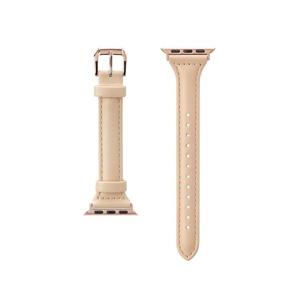 【発売日：2024年06月15日】■上品で手触りのいいPUレザーは、シンプルなApple Watchのデザインとぴったりマッチします。■バックルとラグの金属部分はバンドに合わせた高級感あるカラーを採用。■バンドの長さは、手首周り約135〜1...