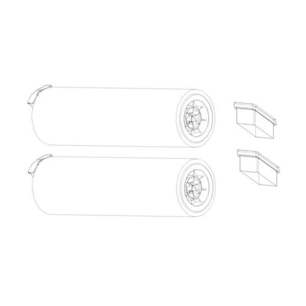 ■enas ウェット＆ドライスマートクリーナー ECDR1501専用の交換用汚水タンク用フィルーター＆ローラーブラシのセットです■各2個入り。交換目安は約6か月となります。