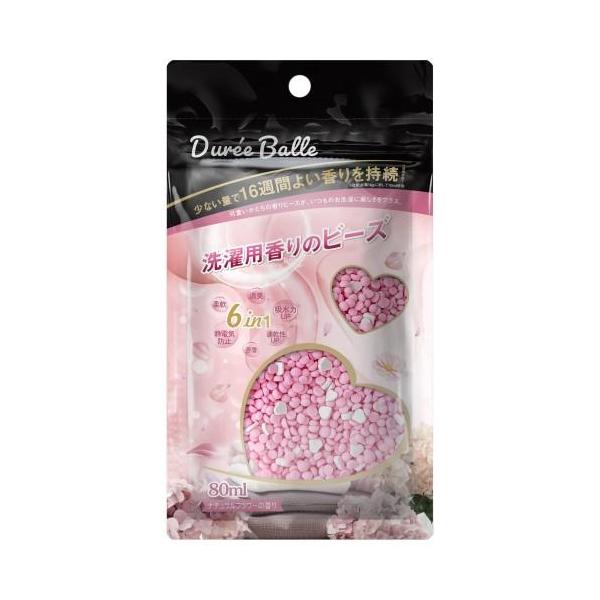 ■お洗濯のはじめに入れるだけで16週間香りを持続します。■衣類やタオルがふんわり仕上がり、吸水力UP、速乾性UP、静電気防止、柔軟効果があります。■可愛いかたちの香りビーズが、いつものお洗濯に楽しさをプラス。