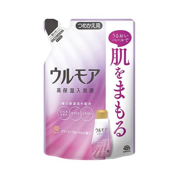 【発売日：2023年08月23日】予告なくパッケージ・仕様が変更になることがございます。予めご了承ください■「ウルモア 高保湿入浴液 クリーミーフローラルの香り」のつめかえです。■肌をやさしく包み、うるおいを閉じ込めまもる■角層深くまで浸透...