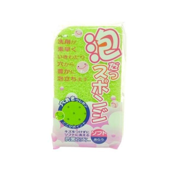 予告なくパッケージ・仕様が変更になることがございます。予めご了承ください■洗剤が素早くいきわたり、穴から豊かに泡立つスポンジ(キッチン用)です■穴から均等に泡が出て、豊かに泡立ちます■洗剤をふくませたまま置いておく場合も、通気性がよいので、...