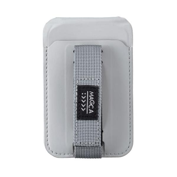 【発売日：2024年08月28日】■マグネット式カード型iPhoneスタンド〈MAGCA〉■Magsafe対応iPhoneに簡単着脱できます■無段階調節できる縦横スタンド■3つのカードポケット付き■ハンドベルト付きで持ちやすい