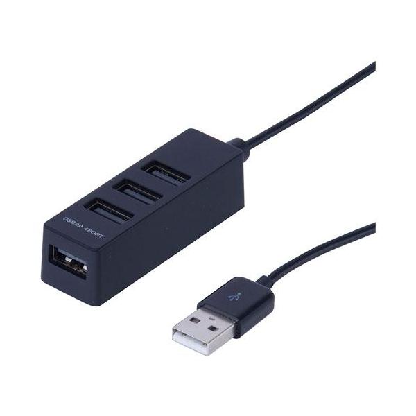 ■コンパクトなボディに使いやすい縦挿しUSB2.0ハブ■底面マグネット付きでスチールデスク等に固定できます■30cmケーブルタイプ