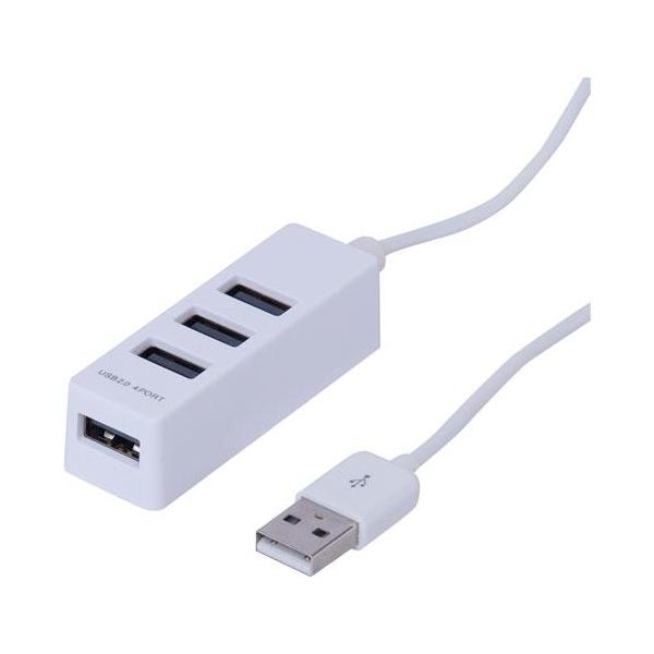 ■コンパクトなボディに使いやすい縦挿しUSB2.0ハブ■底面マグネット付きでスチールデスク等に固定できます■30cmケーブルタイプ