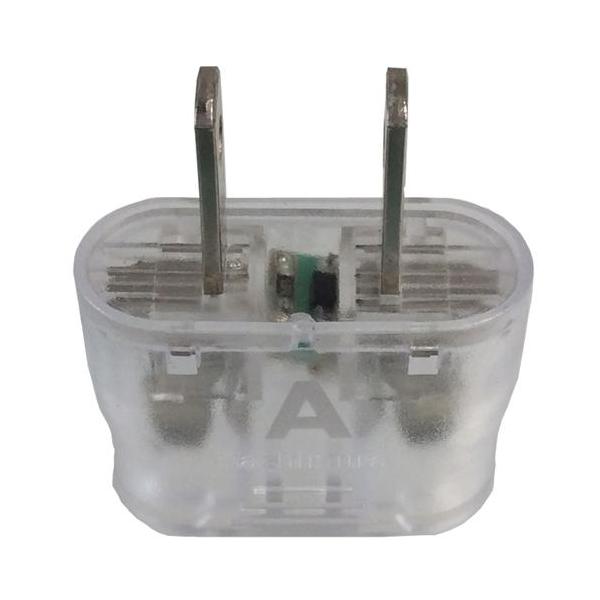 ■暗闇でも差込口がわかる光る変換プラグ ■海外の不安定なコンセント事情でもひと目で通電が確認できるブルーLED付WP-51Fの取扱店舗限定モデルとなります。