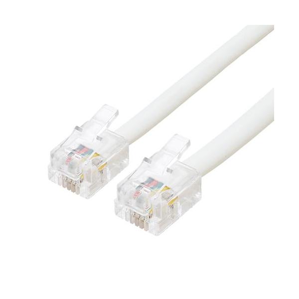 【発売日：2018年05月31日】■家庭用電話機、ビジネスホンなどに最適な6極4芯タイプ■壁などの電話線挿込口と、電話機本体などを接続する電話線です■家庭用電話機やビジネスホンに対応した、6極4芯タイプです■環境に優しいRoHS指令対応■人...