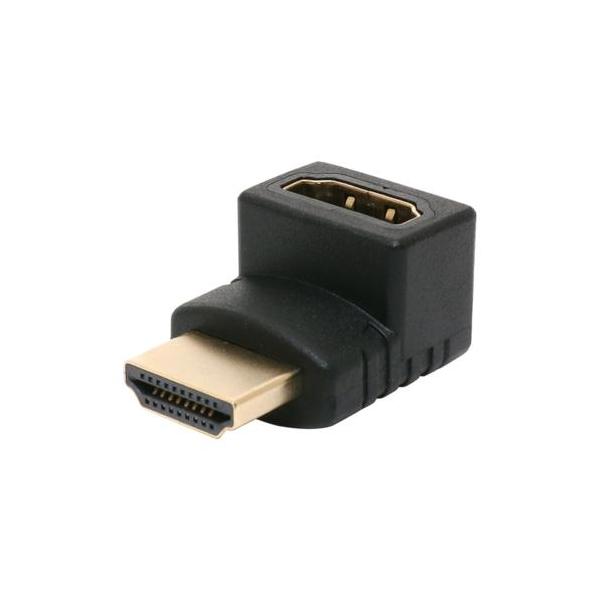 【発売日：2021年10月30日】■テレビやプロジェクターなどのHDMIポートの角度を変えるアダプタ。■サビや経年劣化を防ぐ金メッキコネクタを採用。■環境に優しいRoHS指令対応。