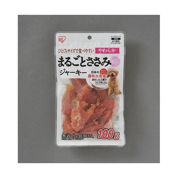 ■肉のおいしさをそのまま形にした、まるごとささみジャーキーです。噛み切りやすいソフトタイプタイプです。農林水産省より指定加熱処理施設として認定された工場で製造しています。温度、衛生管理などの指定基準をクリアした工場で生産を行い、品質にこだわ...