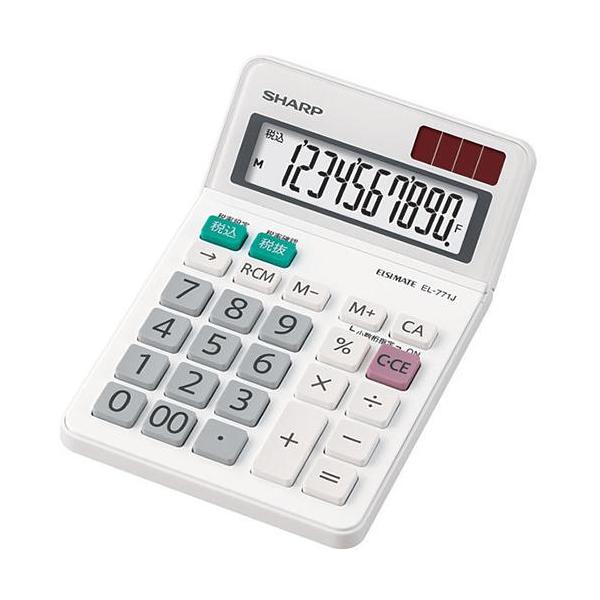 ■表示部を保護するアクリル表示パネル■見やすい表示角度が選べるチルトディスプレイ■税込、税抜計算が簡単にできる税計算機能■入力しやすい数字キー独立配色■小数部の桁数を設定できる小数桁指定■シャープの電卓なら定数計算が簡単