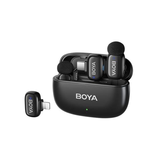 【発売日：2025年01月31日】■BOYA史上最少サイズのワイヤレスマイク 妥協のない音質と軽さを両立■親指サイズの送信機の重量はわずか5gでも、最長6時間の電池寿命を実現■3段階のノイズキャンセリングと、3モードのボイスチェンジャー設定...