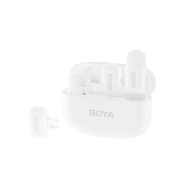 【発売日：2025年01月31日】■BOYA史上最少サイズのワイヤレスマイク 妥協のない音質と軽さを両立■親指サイズの送信機の重量はわずか5gでも、最長6時間の電池寿命を実現■3段階のノイズキャンセリングと、3モードのボイスチェンジャー設定...