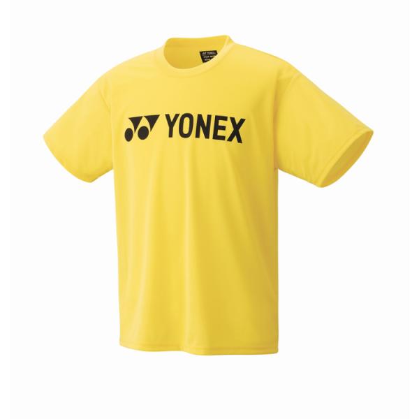 YONEX ヨネックス ユニドライTシャツ 16724Yサイズ：Mサイズカラー：フラッシュイエロー(557)仕様：UVカット、吸汗速乾、制電　素材：ポリエステル100％原産地：日本2枚目の写真の件：バックプリントが特徴的な商品のため、ホワイ...