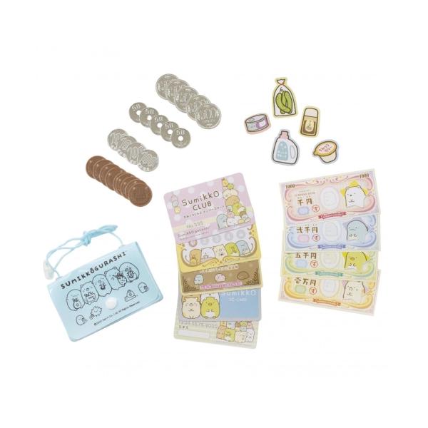 すみっコぐらしのデザインが入った可愛いお金あそびのセットです。カードとお金がしまえるケース付きです。発売日 : 2020年11月01日定価 : 1100円JANコード : 4902923150502商品番号 : 166964