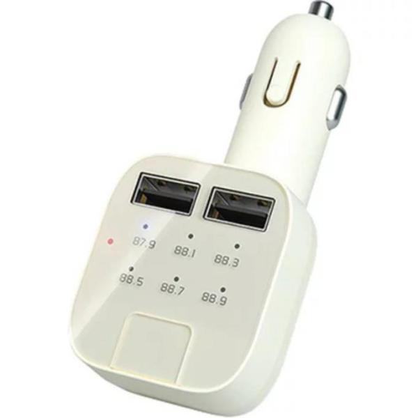 VERTEX　Bluetooth FM トランスミッター(6ch)　VTC-BT05 WH　ホワイト【あすつく】【送料無料】