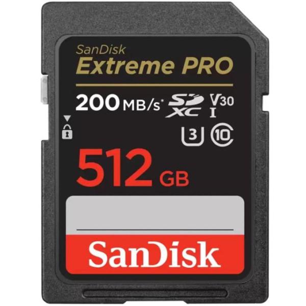 サンディスク　エクストリーム プロ SDXC UHS-I メモリーカード 512GB（UHS-I対応・V30対応・最大200MB/s）　SDSDXXD-512G-GN4IN(海外パッケージ）