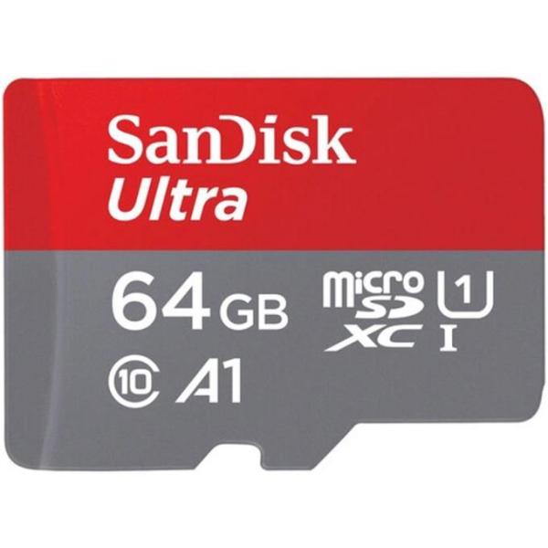 サンディスク　ウルトラ microSDXC UHS-I メモリーカード 64GB（UHS-I対応・最大140MB/s）　SDSQUAB-064G-GN6MN（海外パッケージ）