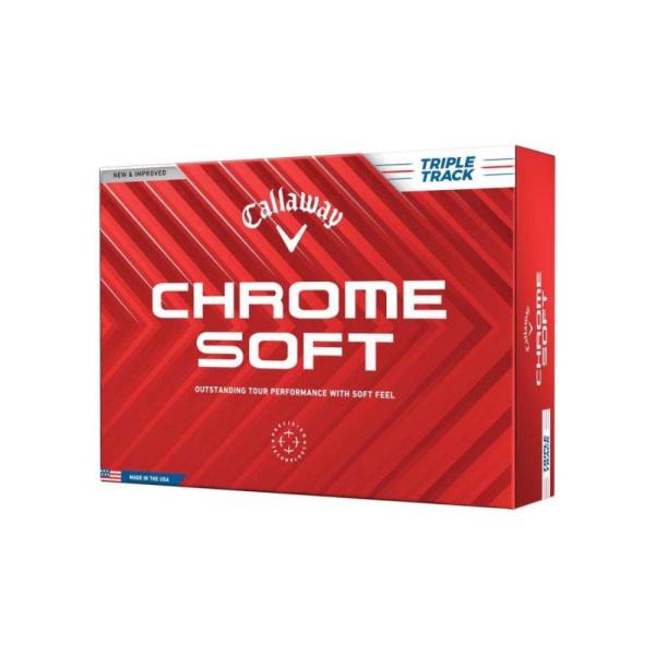 キャロウェイ　ゴルフボール 1ダース(12個入り)CHROME SOFT トリプル・トラック ボール 　　　2024年モデル [ホワイト]ホワイト