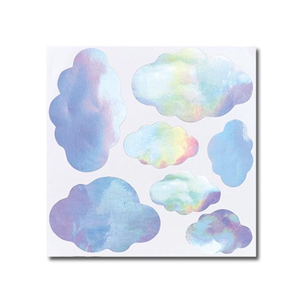 オーロラカラーの雲が光に当たってキラキラ幻想的・・☆壁にペタペタ貼るだけでカンタンにルームデコできちゃうよ♪定価 : 580円商品番号 : sunho-596575サン宝石