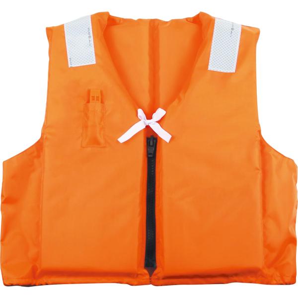 ・●型式:TK-30RS型・●型式承認品・●カラー:オレンジ・●サイズ:フリー/大人用・●浮力:7.5kg以上/24時間・●自重:480g