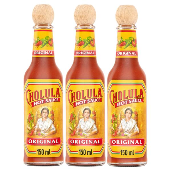 ・原材料:とうがらし、食塩、香辛料、りんご酢、ガーリックパウダー/酢酸、キサンタンガム、香料、水・内容量:150ml×3・カロリー:40Kcal・商品サイズ(高さx奥行x幅):18.7cm×4.8cm×14.4cm