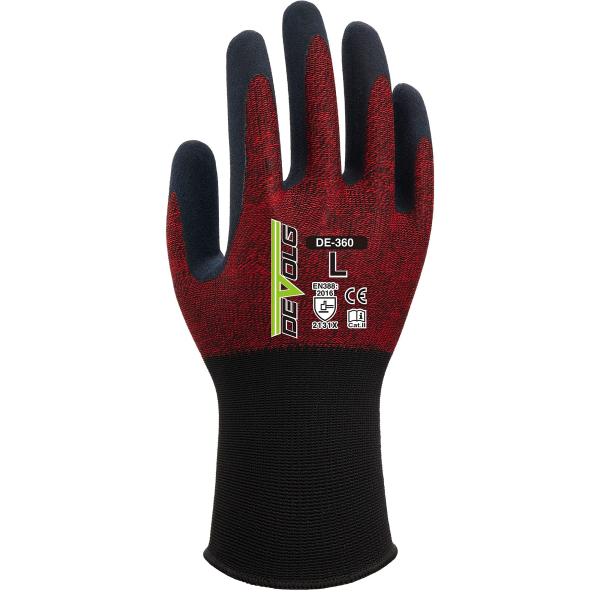 ・独自コーティング技術で、天然ゴム&amp;タッチパネル対応の作業用手袋。・特殊すべり止め加工をし、水に濡れた環境でもグリップ力が抜群。・13ゲージ薄手タイプで、フィット感と通気性に優れ、長時間の作業でも快適。・物流・運搬作業・倉庫作業の方...