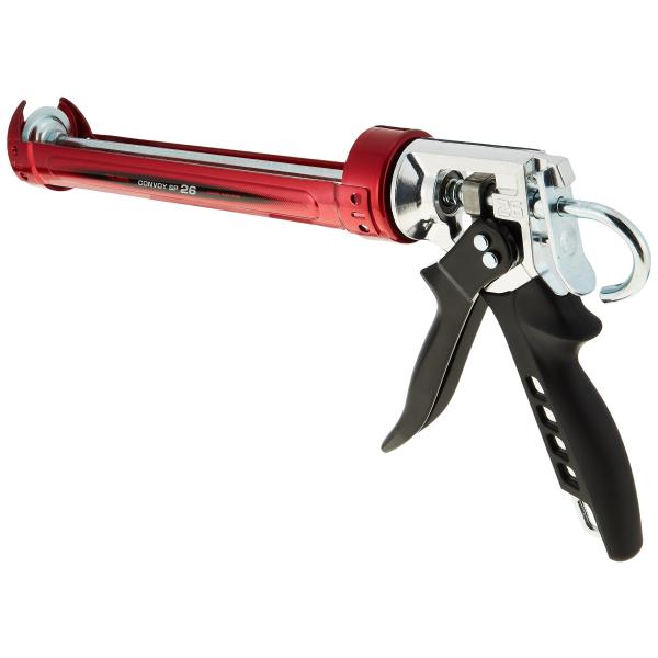 ・用途:ロータリー式コーキングガン・適合コーキング剤サイズ:筒長さ216mmまで φ50まで 容量330ml・押出し量:4mm