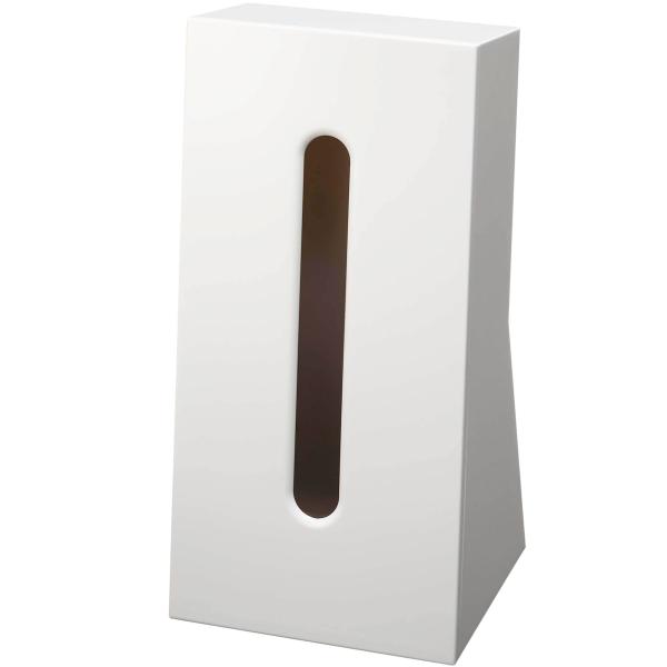 ・商品モデル番号:7984・色:ホワイト・省スペースでスタイリッシュなスタンド型ティッシュケース・お部屋の雰囲気に合わせて選べる豊富なカラー展開(ホワイト・ブラウン・ピンク・グリーン)・高さ5.3cmまでの一般的な薄型ティッシュボックスに対応