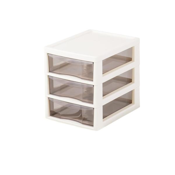 ・サイズ(約):27×34.5×31.2cm、内寸/22.3×31.6×7.8cm (1700g)・素材・材質:枠・天板/ポリプロピレン、引き出し/ポリエチレン・生産国:日本・色:アイボリー・ブランド:JEJアステージ(JEJ Astage)