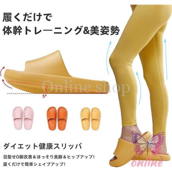 爆買 【履くだけで体幹トレーニング】 普通に歩いていても坂道を登るような感覚があり、普段の生活で家事をしながらトレーニングができます。普通のスリッパと比べて、体幹を刺激するようサポートしてくれます。また、バランスを保とうとするので「綺麗な姿...