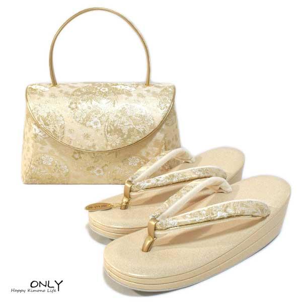 装いのポイントとして重要な小物のお洒落格調高く上品な西陣織帯地を贅沢に使用した美しいバッグセットです！飽きの来ないシンプルな美しい仕上がり。。。。様々な御着物に・様々な年齢の方に使っていただけます☆留袖や訪問着・付下げ・色無地などのフォーマ...