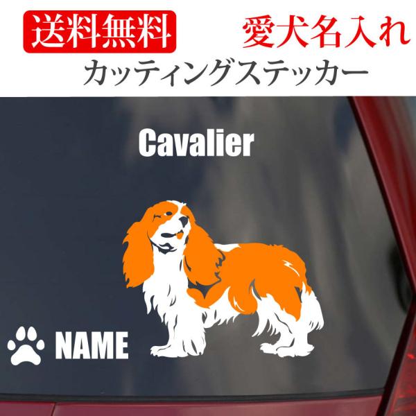 キャバリアのステッカーの縦横どちらか大きいほうがＳは130mm　Ｍは150mm　Lは180mmです。キャバリアのネームは英数半角で12文字以内です。 英数以外での犬のネームは粕取り前の切り文字になり、英数以外は６文字以内で一回り大きくなりま...